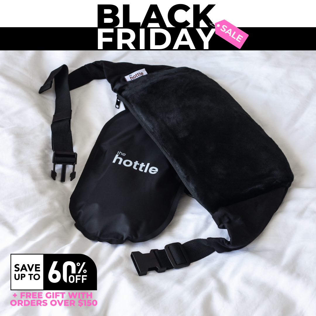 Wrap Around Heat Pack | Period Heating Pad | Back Heat Pack | Black ...